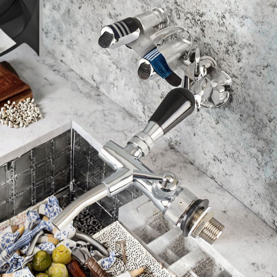German Style Metal Beer Tap System Home Bar Accessory Faucet Dispenser ...