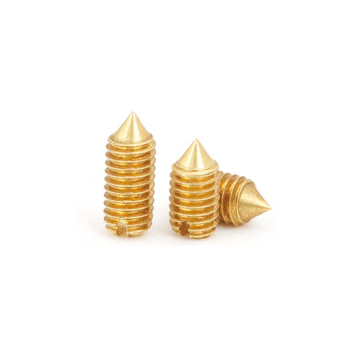 H59 H62 Yellow Brass Copper Bronze Slotted Cone Point Grub Screw Set ...