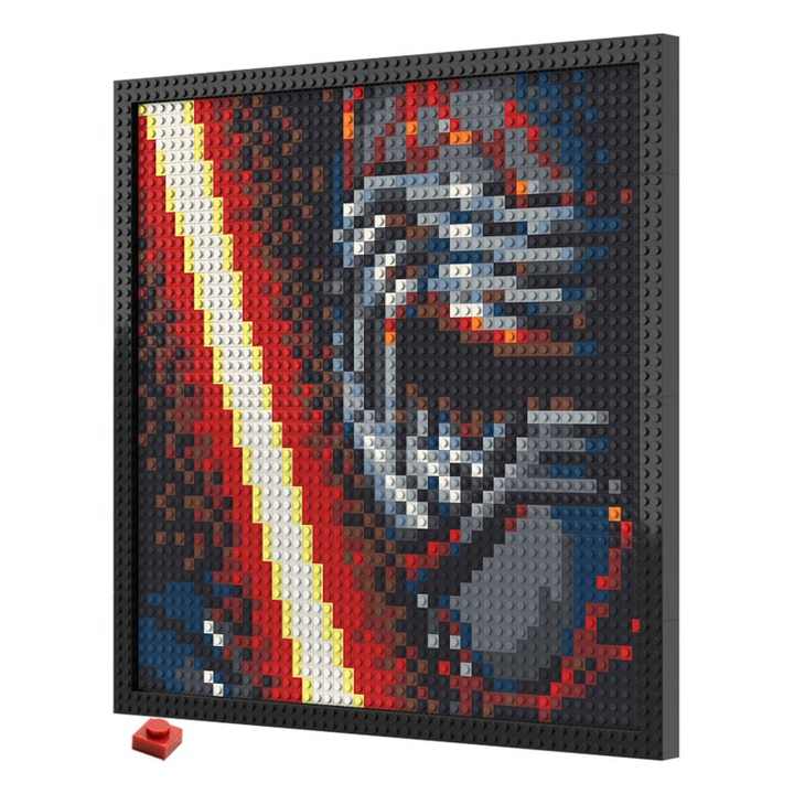 Pixel Art Building Blocks Portrait Picture 48X48 Dots Bricks 1x1 Wall ...