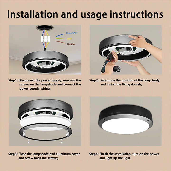 Outdoor IP68 Waterproof Ceiling Lights - Durable & Efficient