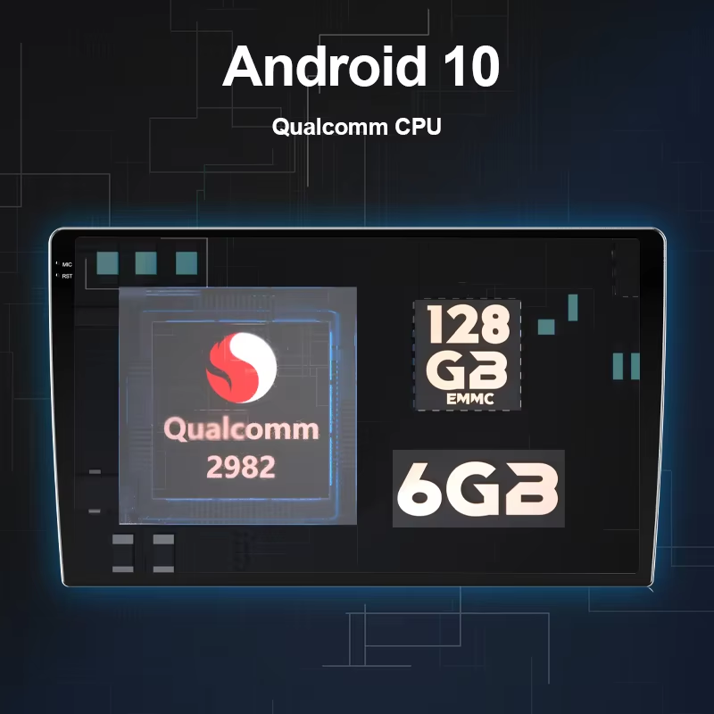 Qualcomm 3987 9 Inch Android Car Radio with 6G+128G, Built-in WiFi, GPS ...