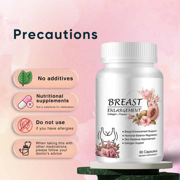 OEM Herbal Breast Capsules Papaya Collagen Peptide Supplement Breast ...