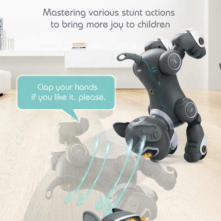 Smart Interactive RC Robot Dog with AI Programming & Dance Features