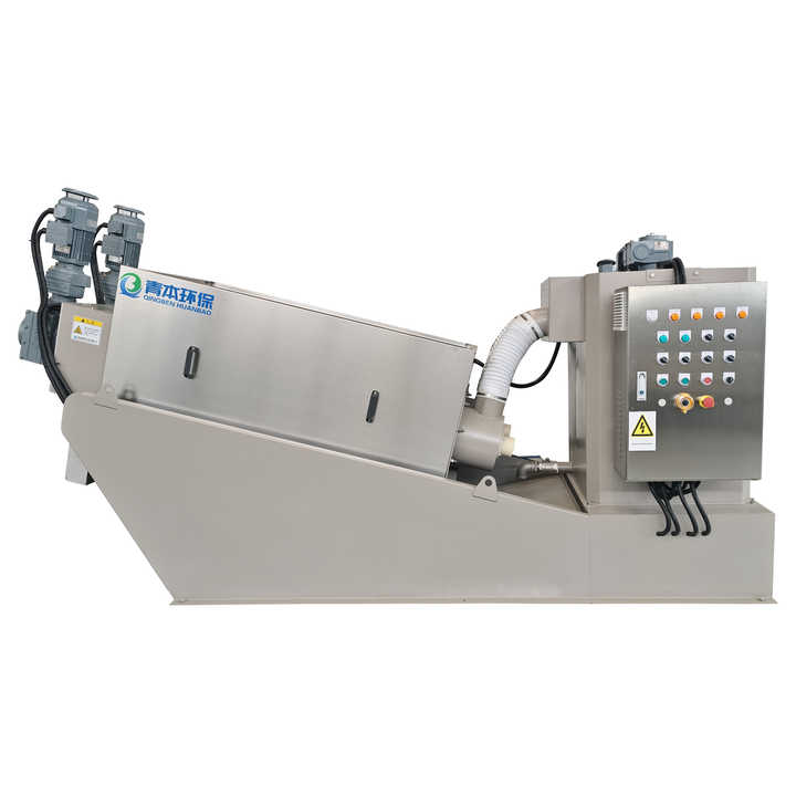 PLC-Controlled 1000L Multi-Disk Steel Sewage Sludge Dewatering ...