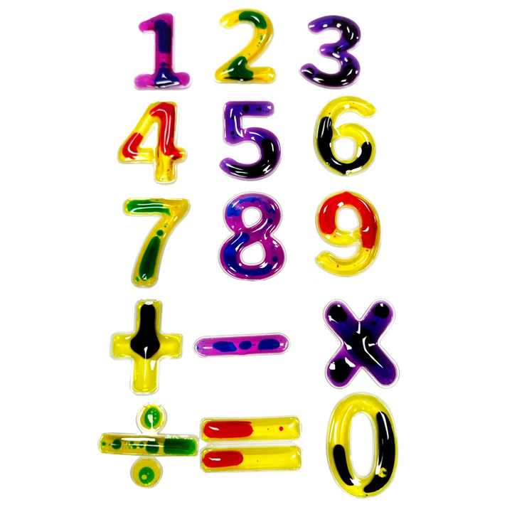 123 Set Moveable Number Learning Educational Sensory Toys