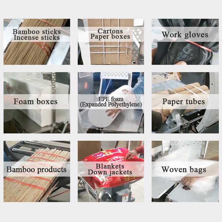 Electric PE Rope Baling Equipment for Recycled Carton Straw Paper Core ...