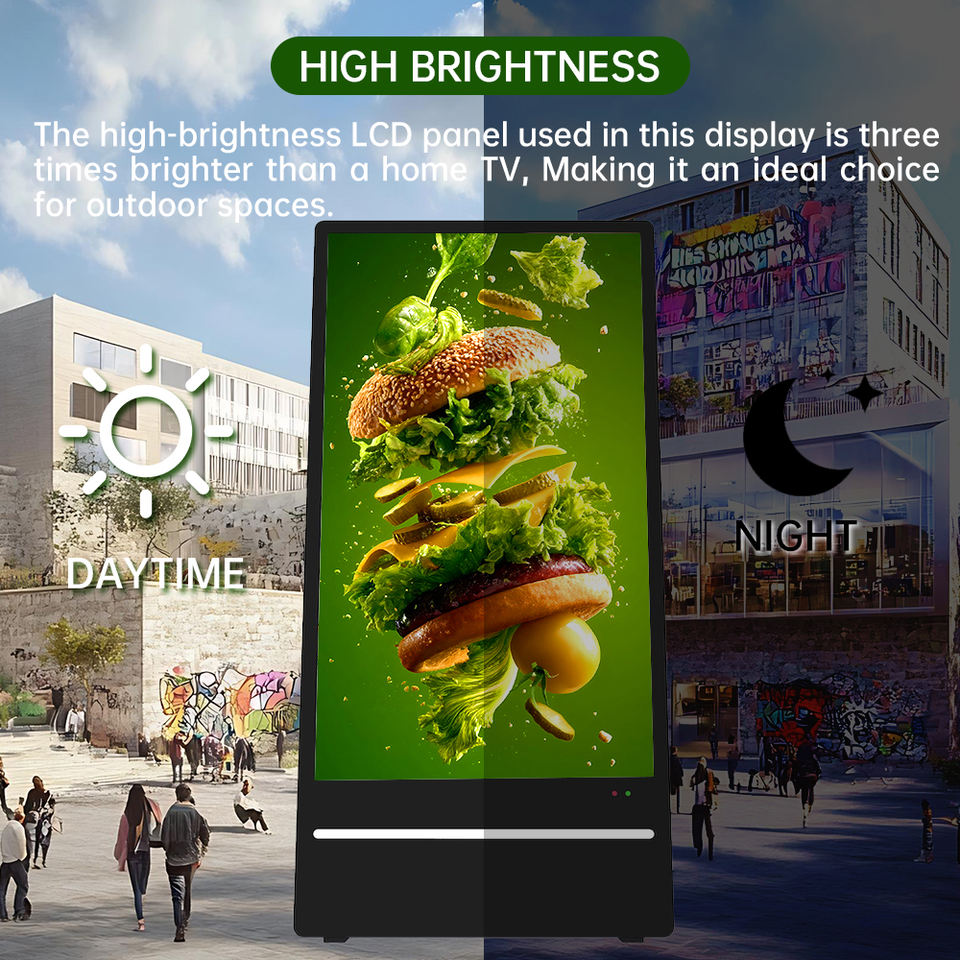IP65 Waterproof Outdoor Digital Signage 43 Inch Rechargeable Battery ...