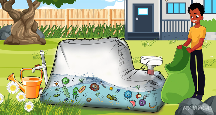 Turtle Biogas 3.0m3 - Efficient Home Biogas Plant