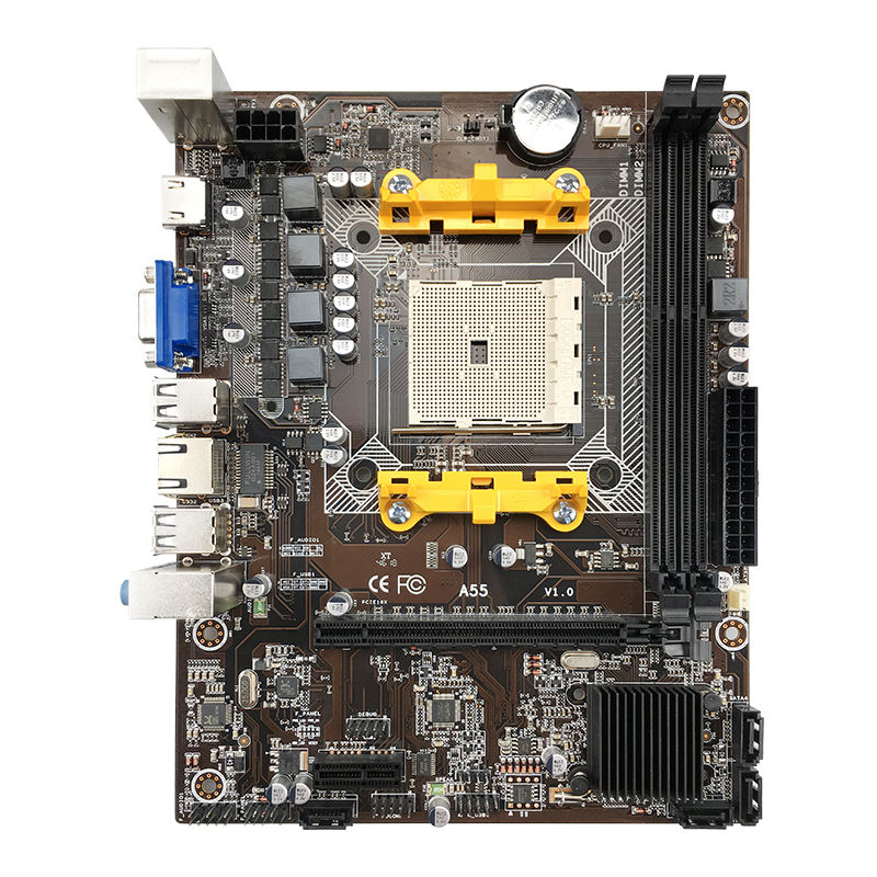 AMD A55 chipset mainboard FM1 socket motherboard AM4 support A8 A6 A4 ...