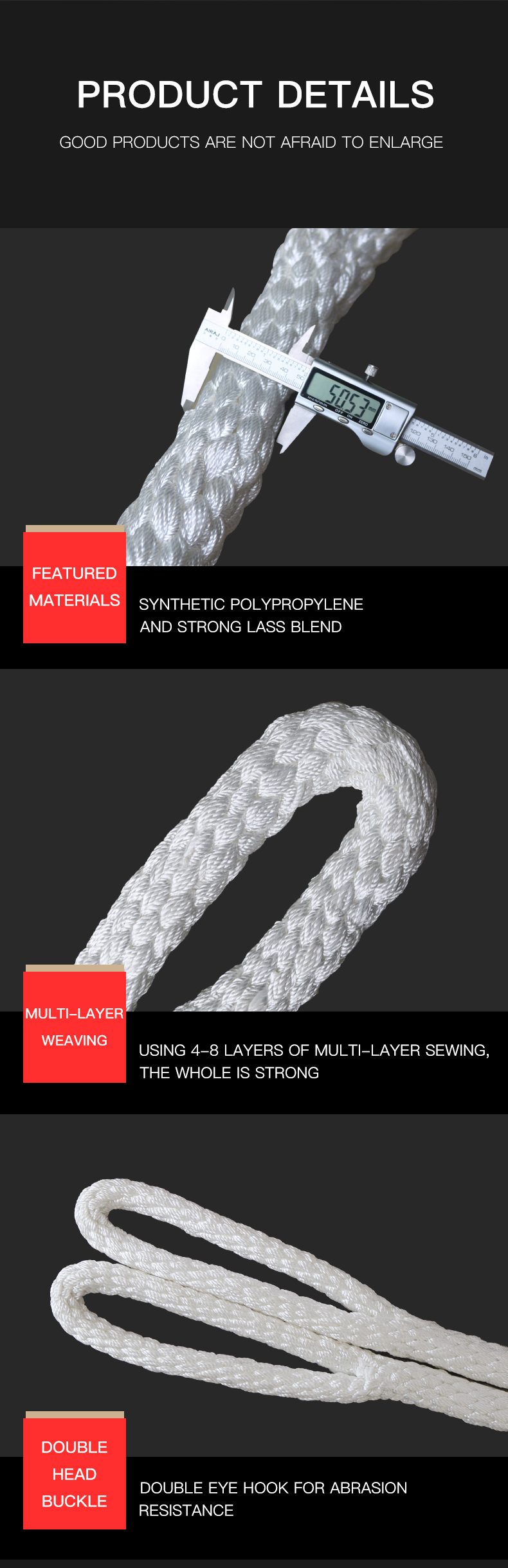 Round Nylon Rope Lifting Rope O Type Lifting Rope Sling Products from ...