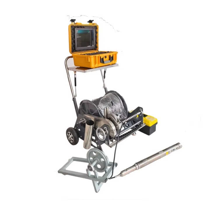 55mm Dual Cameras Trolley Cart Model with Cable Routing 200m Underwater ...