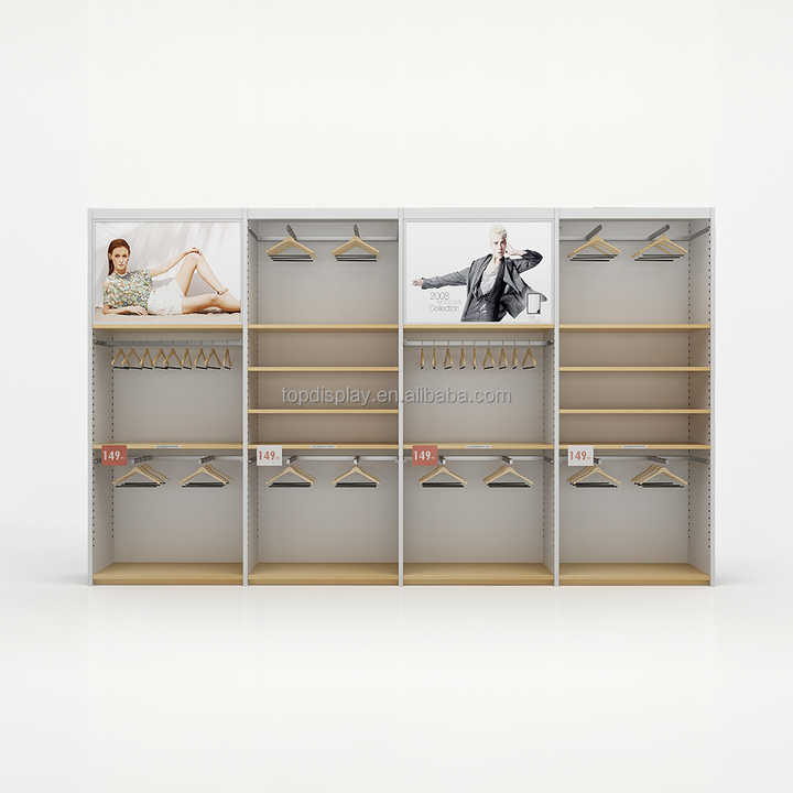 Commercial Uniqlo Tiered Table for Clothing Stores Glass and Wood ...