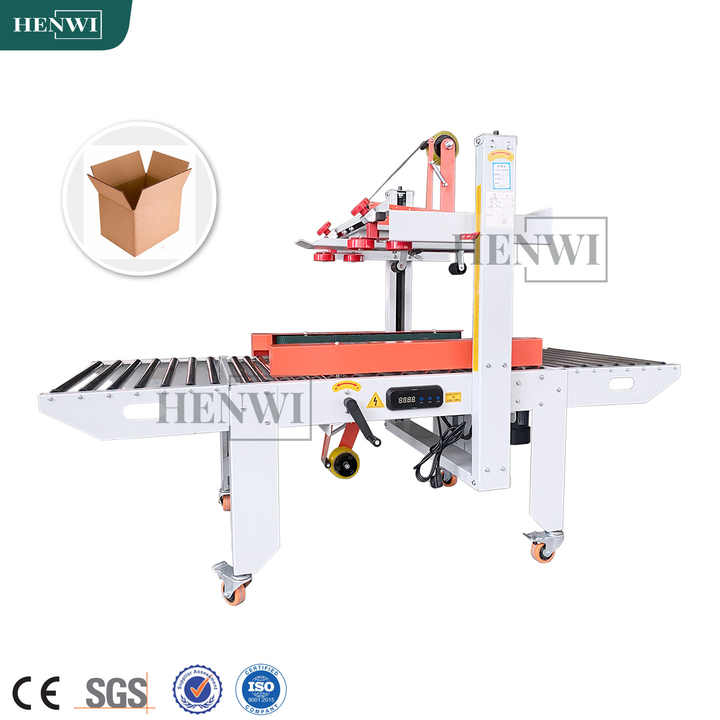 Henwi Semi Auto Carton Sealing Packing Machine for Corrugated Boxes ...