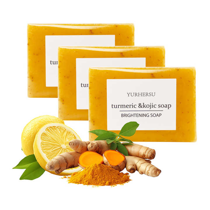 YURHERSU Private Label Lemon Turmeric Kojic Soap - Whitening
