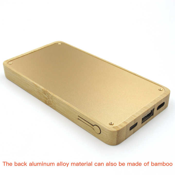 Factory Wooden 4000 6000 8000 Mah Charger Black Walnut Bamboo Maple ...