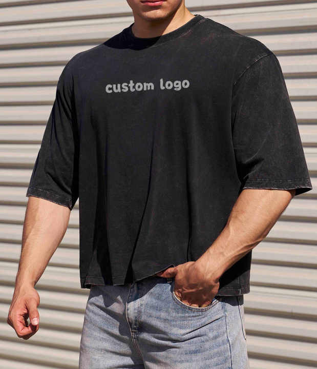 Shop High Quality Men's Cropped Boxy T-Shirts from DETOSUN
