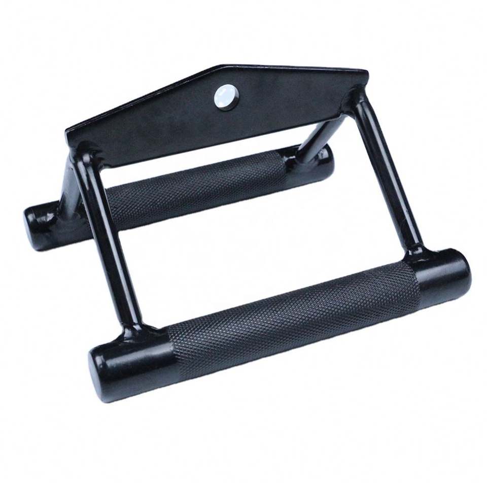 Custom Black Gym Bar Metal Handle Bar Gym Accessories Row Handle ...