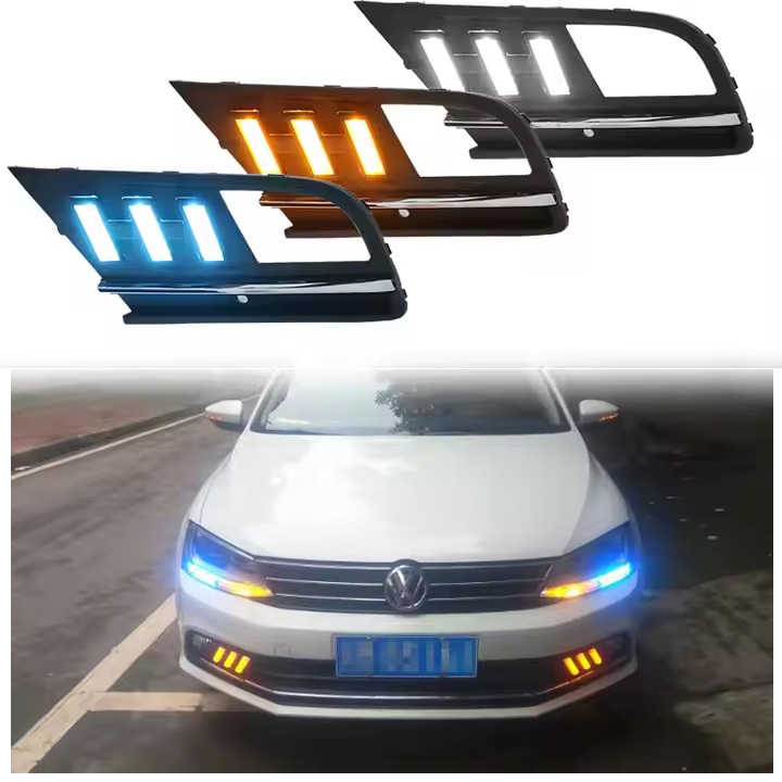 Car DRL for Volkswagen VW Jetta Sagitar 2015 2016 2017 2018 LED Daytime ...