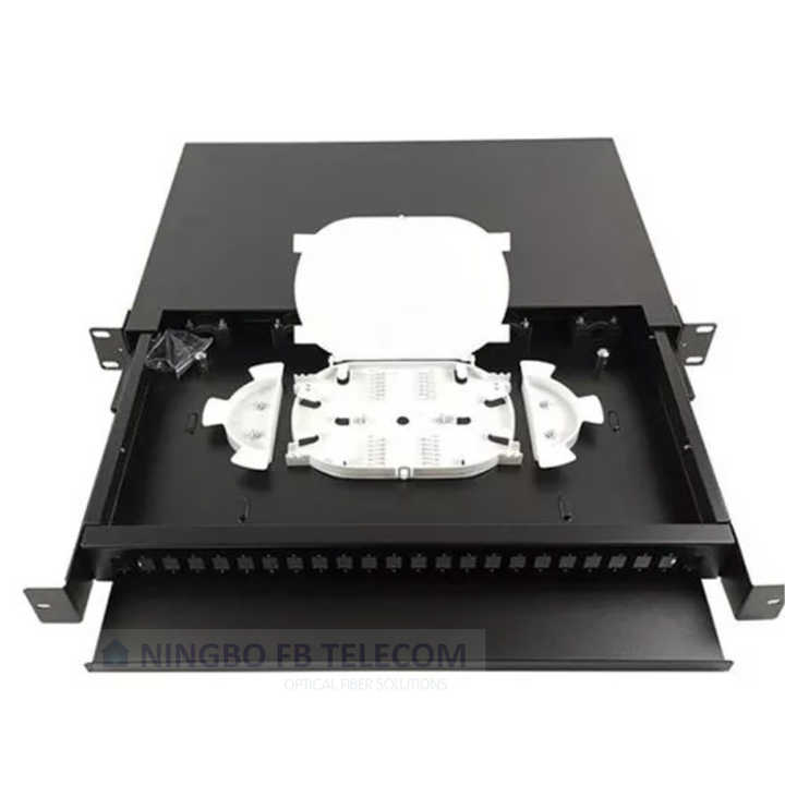 Sliding Fiber Optic Patch Panel - 19" Rack Mount Enclosure