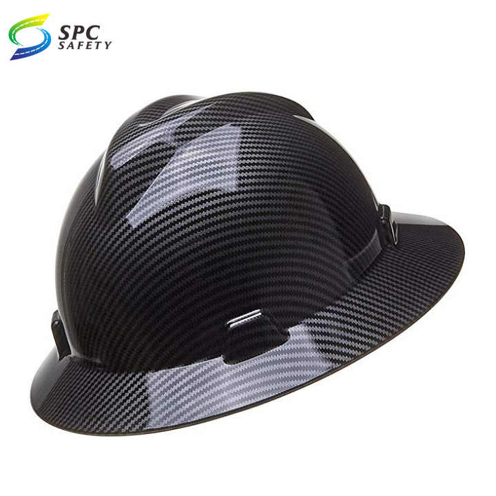 MSA Style V-Shaped Yellow ANSI Standard Plastic HDPE Full Brim Personal ...