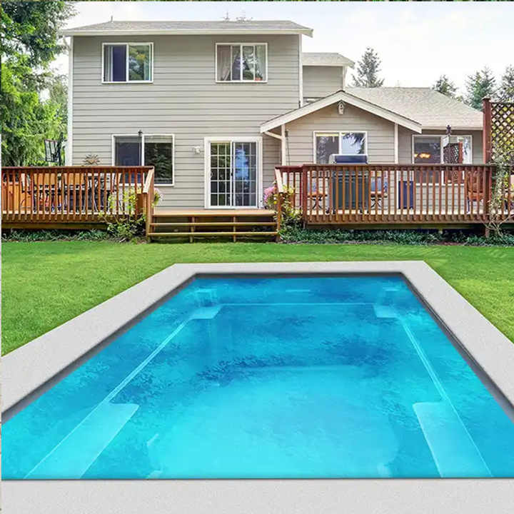 Hard Fiberglass Swim Spa Pool - Durable & Easy Install