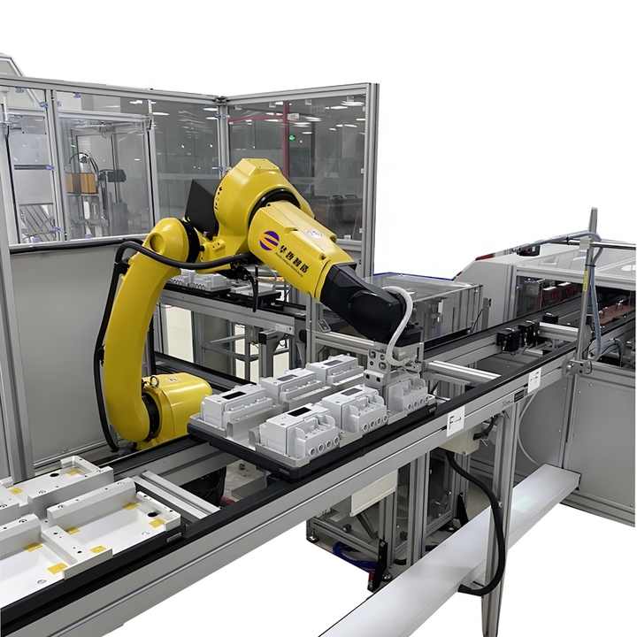 Double Speed Chain Linear Conveyor Working Production Line With ...