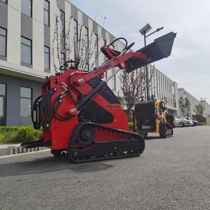 DP T360 200kg Tracked Micro Skid Steer Mini Sliding Loader Diesel ...