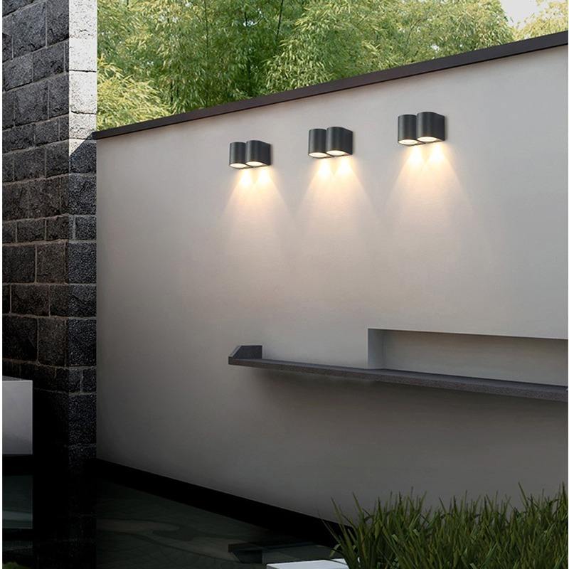 Up Down Round Square LED Wall Light Home Outdoor Decor Waterproof ...