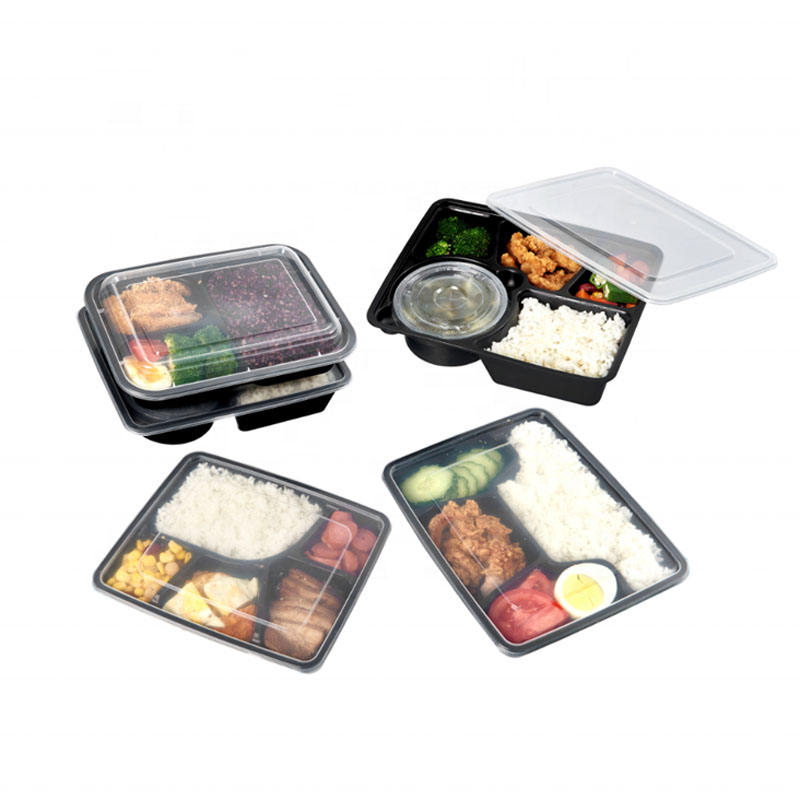 Fresh Food Packaging Box Divided Compartment Packing Box Takeaway Fruit ...