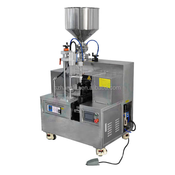 Factory Semi-Auto Plastic Soft Composite Tube Ultrasonic Filling and ...