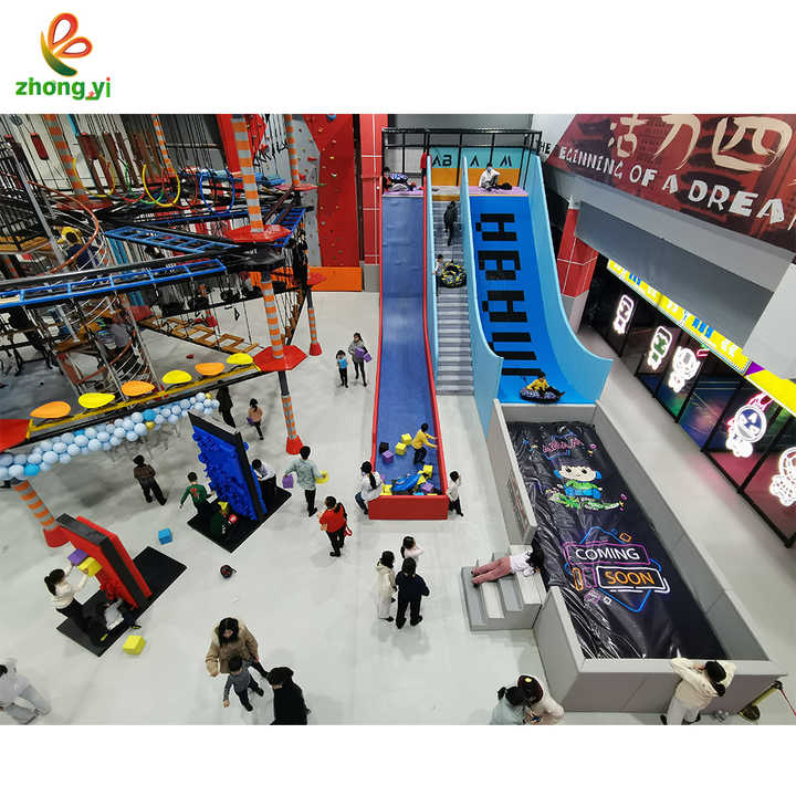 Zhongyi Adults Kid Indoor Amusement Jump Trampoline Park