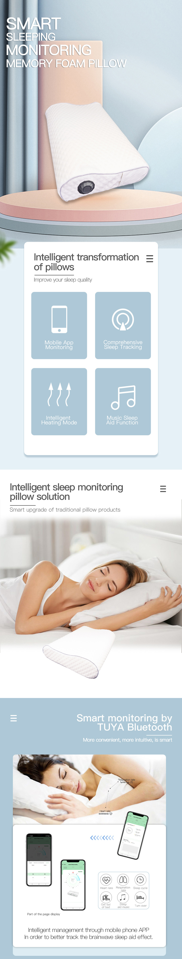 Smart WiFi Smart Heating ble pillow speaker - HiMojo