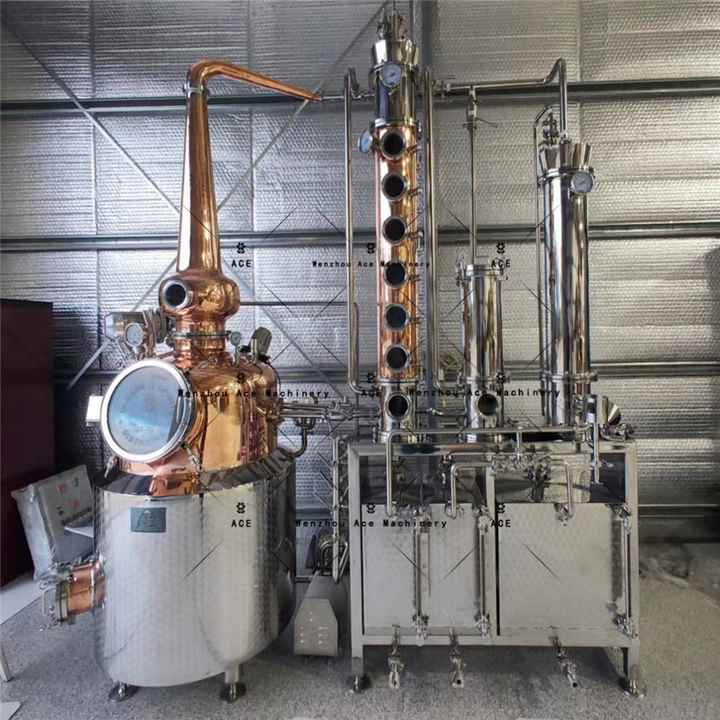 1000L Factory Alcohol Vodka Continuous Distillation Column Still Gin ...