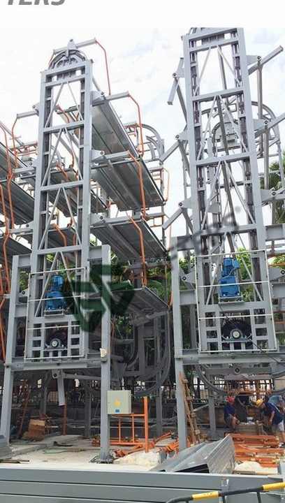 Efficient Vertical Rotation - 10 Car Stackers by GG LIFTERS