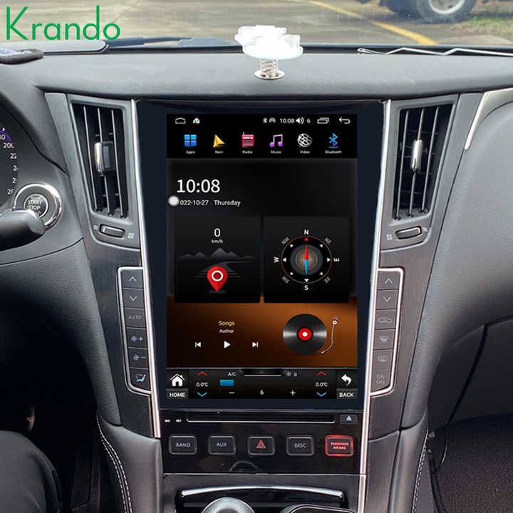 12'' Vertical Touch Screen Android GPS Navigation DVD Player Stereo ...