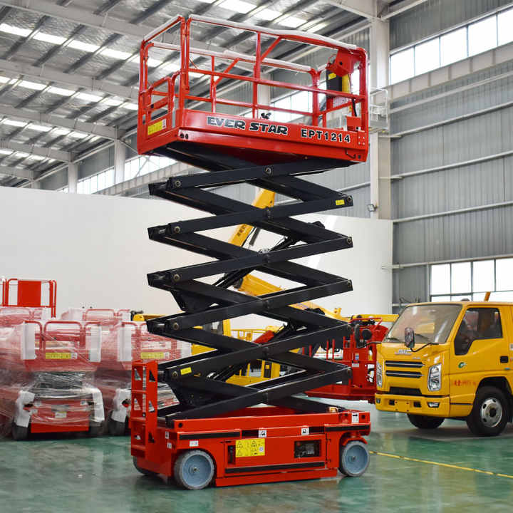 12m Fully Automatic Battery Powered Mobile Scissor Lift Platform ...