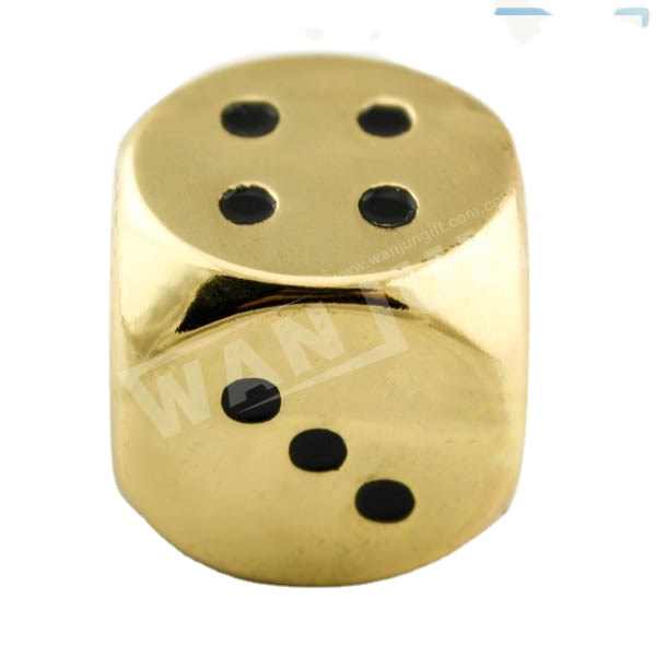 Custom Metal Precision Laser Engraved Dice - Eco-friendly