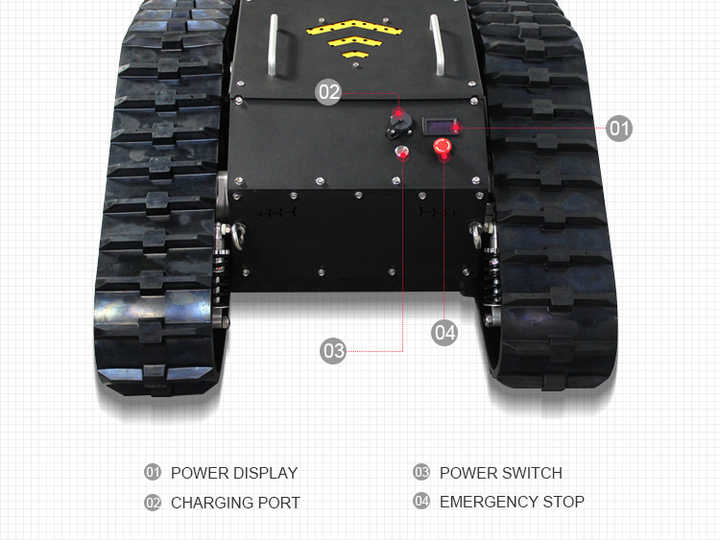 Large Crawler Robotic Chassis Platform Ugv Chassis Robot Platform ...