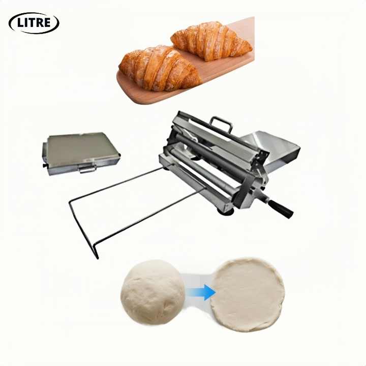 Small Manual Dough Sheeter - Foldable Table Top Machine for Bakery ...
