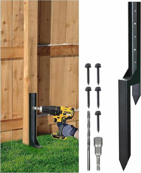 Fence Post Support Stake - Heavy Duty Fixer Anchor Ground Spike