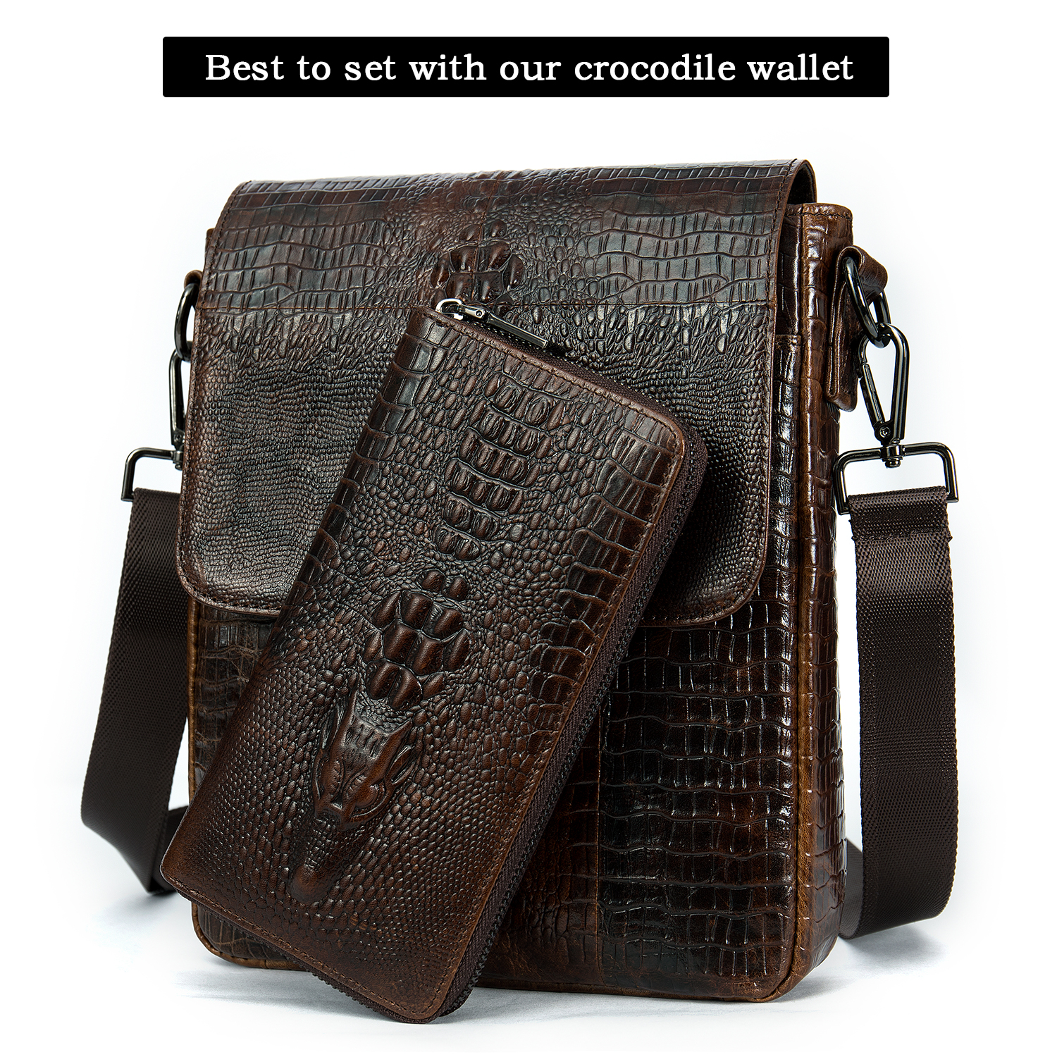 Crocodile Bag Men - Stylish & Durable Leather Handbags
