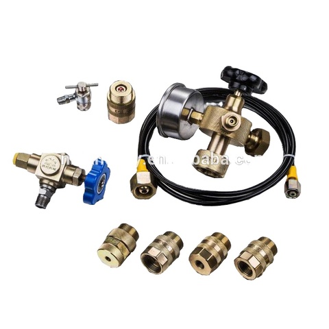 Hydraulic Accumulator Precharge Kit - Nitrogen Gas Charge Valve for ...