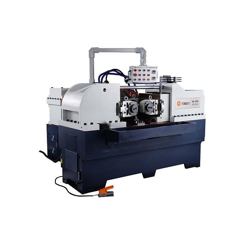 80 Ton Rolling Pressure Threaded bar External Thread Rolling Machine ...