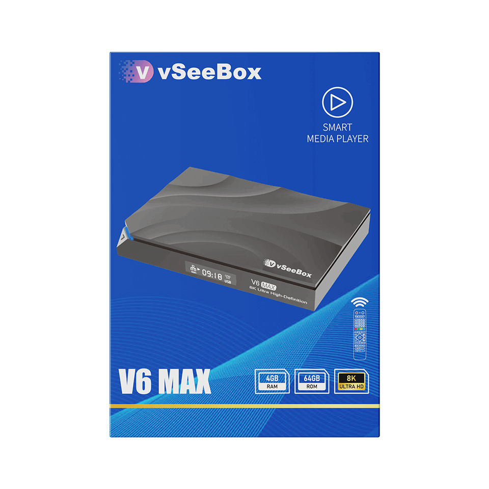 Vseebox V6 Max 2026 Hot Lifetime Free OEM 4gb Ram 64gb Rom 8K Ultra ...