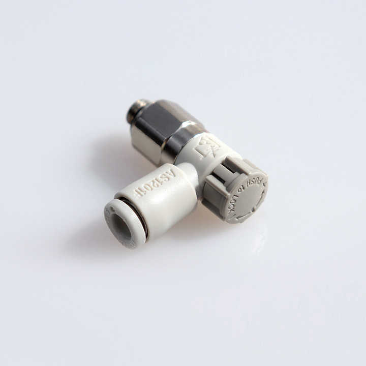 SMC Type Pneumatic Connector YBL AS1201F -AS2201F Pneumatic Throttle Speed Control Valve ...