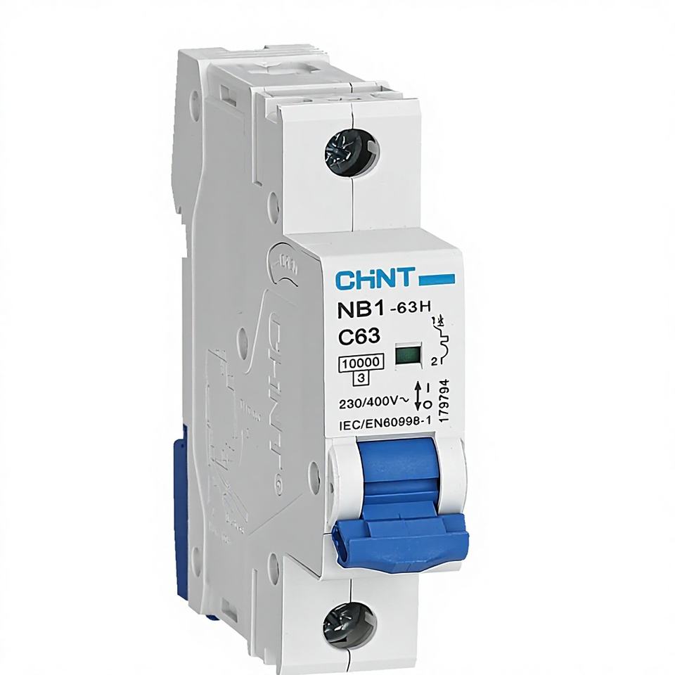 Chint NB1-63H MCB IEC/EN 60898-1 Rated Voltage 230/400V 10kA Breaking ...