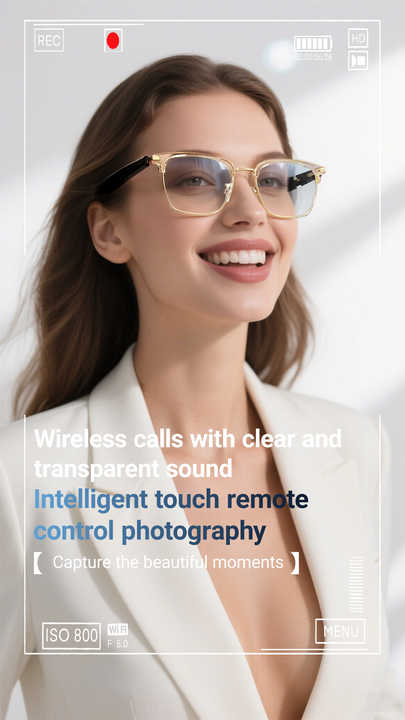 Camera Glasses Hd Video Recording Smart Eye Glass Translator Ai Glasses ...