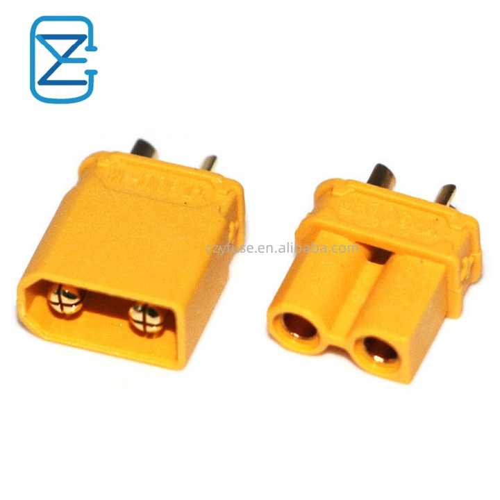 Amass XT60 Male/Female Brass Contact Nylon Housing Power Charger ...