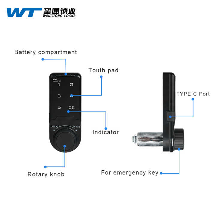M-1603BK Smart Cabinet Lock - Secure & Convenient Access