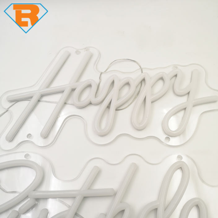 Happy Birthday LED Neon Sign - Custom Wall-Mounted Lights